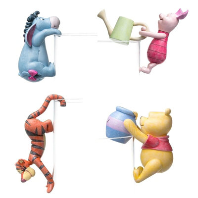 Pot Buddies Plant Pot Ornament - Set of 4 Winnie the Pooh & Friends