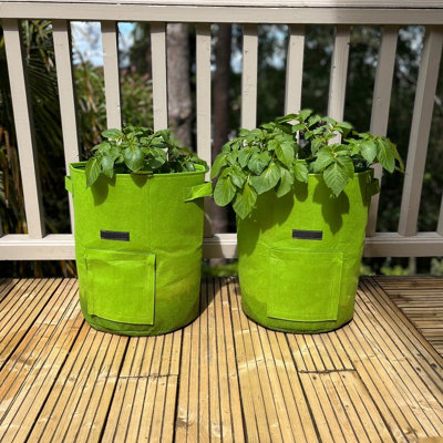 Potato Planter Grow Bags 37 Litre (Set of 2) Non-Woven Aeration Fabric Pots