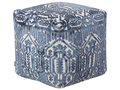 Pouffe SANAWAN Dark Blue 50 cm 50 cm
