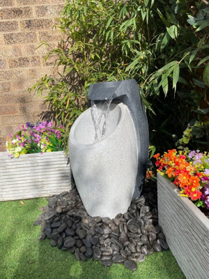Pouring Vase Contemporary Solar Water Feature