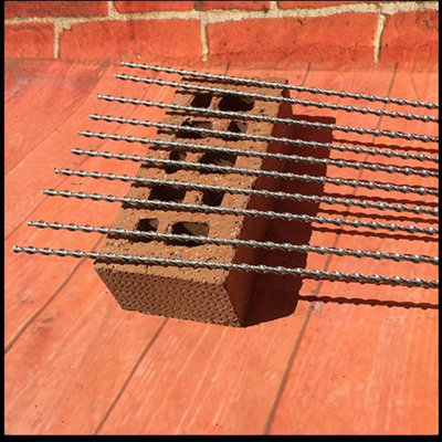 PowaTwist Crack Stitching Kit (10 no. 6mm x 1m Helical Bars, 3L Grout ...