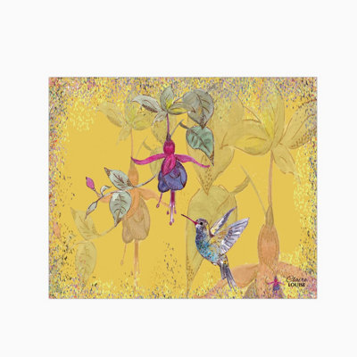 Powder Bloom Fuchsia Glass Kitchen Splashback