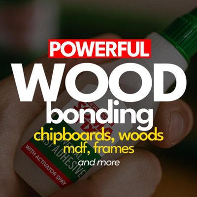 Power Glue with Activator Spray - Fast Adhesive Kit for Mitre, Wood ...