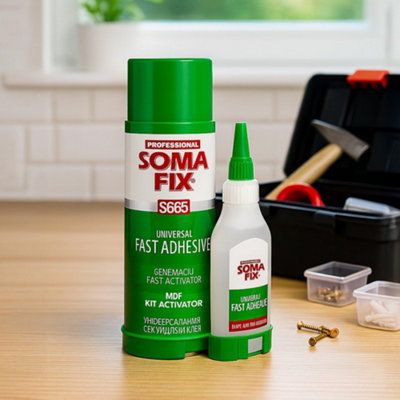 Power Glue with Activator Spray - Fast Adhesive Kit for Mitre, Wood ...