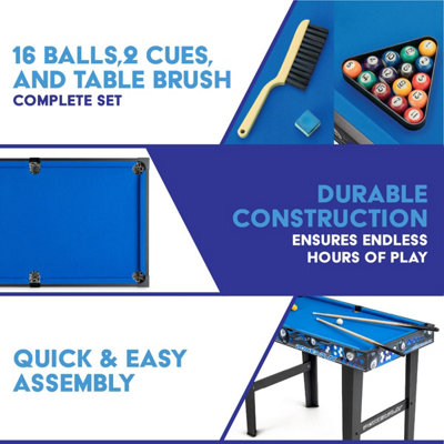 Power Play 3ft Stand Up Pool Table Game, Kids Pool Game, Arcade Game ...