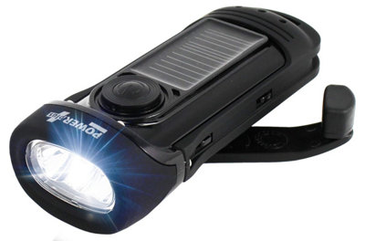 Power Plus Barracuda LED Solar / Wind-Up Torch