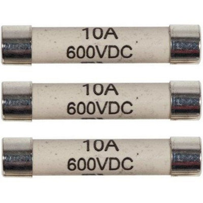 Power Probe Fuse 10 Amp/600 Vdc 3 Pack | DIY at B&Q