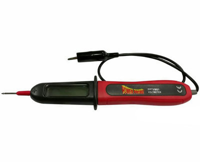 Power Probe LCD DC Volt Meter PPTVM01 | DIY at B&Q