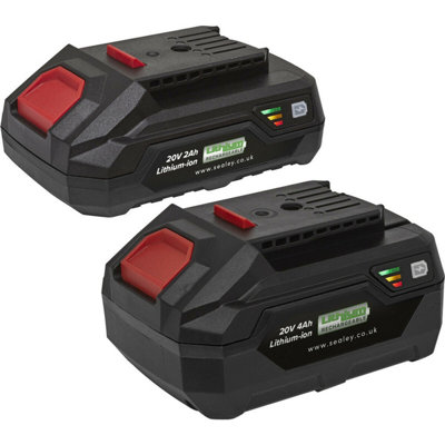 Power Tool Battery Pack - 2 Lithium-ion Batteries for SV20V Series 20V ...