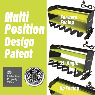 Power Tool Storage Organiser Rack Drill Holder - 6 Slot (Ryobi Green)