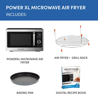 Power xl microwave air fryer plus store