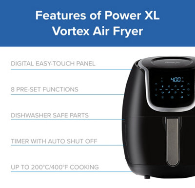 Power XL Vortex Air Fryer - Black 2.8L