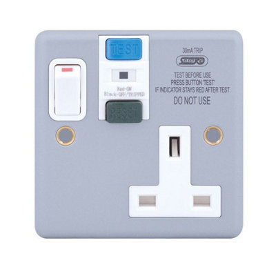 PowerBreaker K21-WP10 13A 1 Gang 10mA Type A Passive RCD Socket