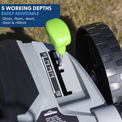 Powerful 1500W Electric Lawn Scarifier with 36cm Cutting Width and 45L ...