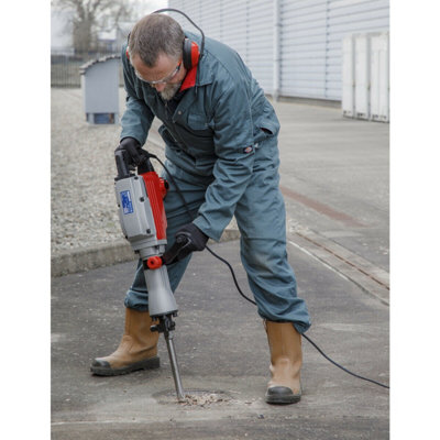Powerful 1600W Demolition Breaker Hammer with Vibration Reduction and ...