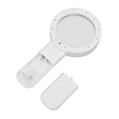 POWERFUL 30X LED MAGNIFYING GLASS FOR READING & HOBBIES WITH 12 BRIGHT ...