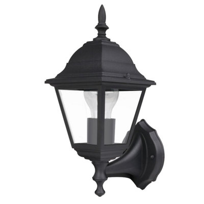Powermaster 4 Sided Outdoor Wall Lantern - Black