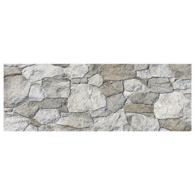 Prairie Nature Split Faced Stone Effect Porcelain Tile Pack of 4 Tiles 1.14m² (L)890mm (W)320mm