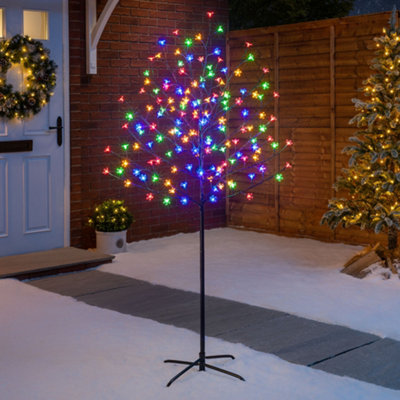 Pre Lit Christmas Tree Cherry Blossom Light LED Indoor Outdoor ...
