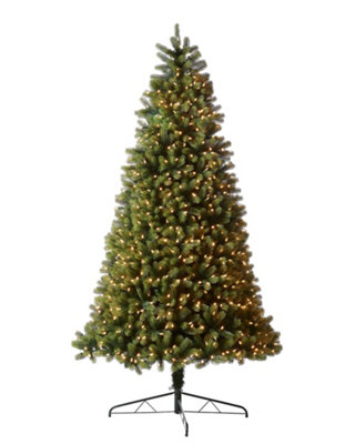 Pre-Lit Mixed Pine Half Christmas Tree, 5ft