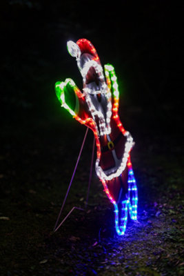 Pre-Lit Santa Claus LED Rope Light Decoration