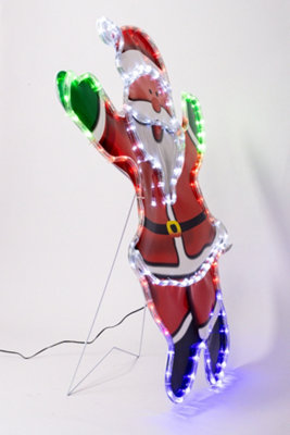 Pre-Lit Santa Claus LED Rope Light Decoration