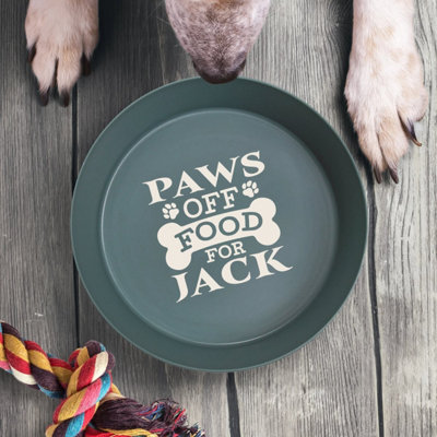 Pre-personalised Dog Bowl Featuring Popular Names, Breeds and Captions ...