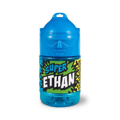 Pre-personalised Kid's Superhero Drinks Bottle - Ethan - Choose From ...