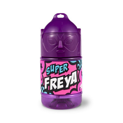 Pre-personalised Kid's Superhero Drinks Bottle - Freya - Choose From ...
