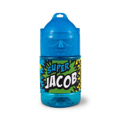 Pre-personalised Kid's Superhero Drinks Bottle - Jacob - Choose From ...