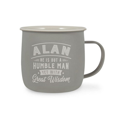 Pre-personalised Outdoor Mug - Alan - Over 100 Titles Available