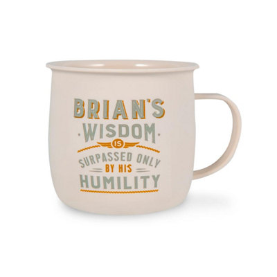 Pre-personalised Outdoor Mug - Brian - Over 100 Titles Available