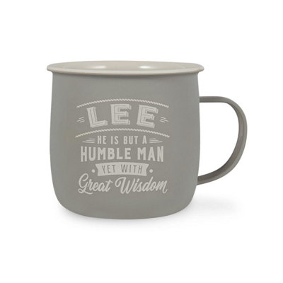 Pre-personalised Outdoor Mug - Lee - Over 100 Titles Available
