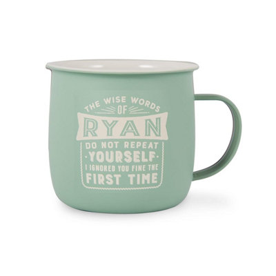 Pre-personalised Outdoor Mug - Ryan - Over 100 Titles Available