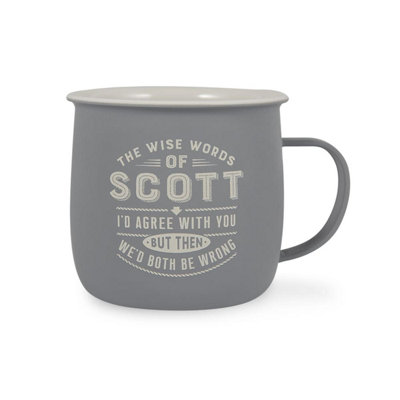 Pre-personalised Outdoor Mug - Scott - Over 100 Titles Available