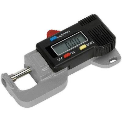 Precision Digital External Micrometer with LCD Display - 0mm to 12.7mm ...