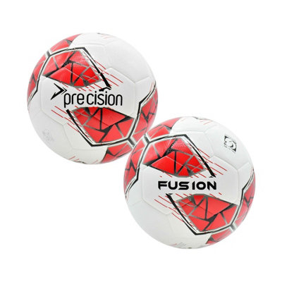 Precision Fusion FIFA Basic Training Ball White/Red/Grey/Black (4)