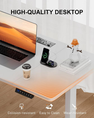 Precision Synergie Electric Standing Desk, 140x60cm Height Adjustable ...