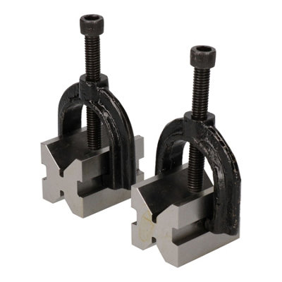 Precision V Block & Clamp 41mm Holding Grip Parallel Lathes Milling ...