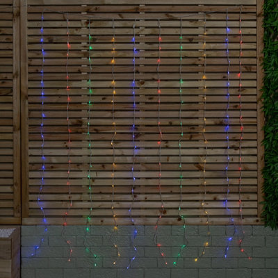Premier 240 LED 1.5m x 2m Tall Cascading Waterfall Curtain Light ...