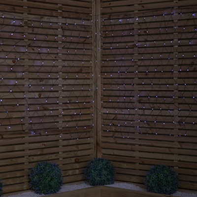 Premier 3.5m x 1.2m 360 LED Multi Action Christmas Net Window Light ...