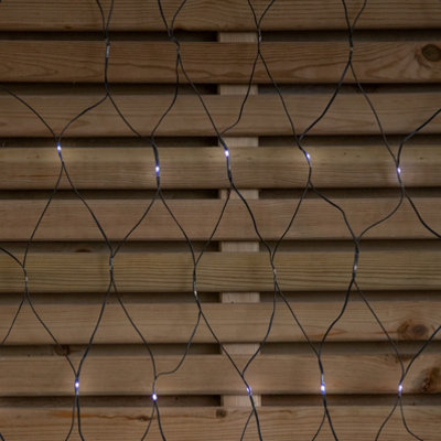 Premier 3.5m x 1.2m 360 LED Multi Action Christmas Net Window Light ...