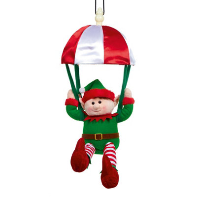 PREMIER - BATTERY OPERATED MUSICAL KICKING LEG PARACHUTE ELF, 40CM