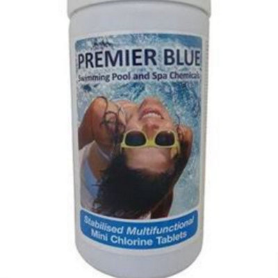 Premier Blue Multifunctional Chlorine for Pools and Hot Tubs 250 x 20g, 5Kg