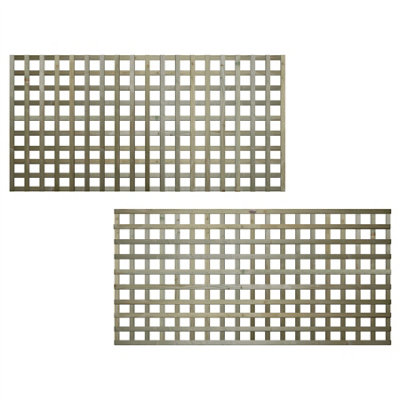 Premier Garden Supplies 10x Width: 6ft x Height: 3ft Flat Top Square ...