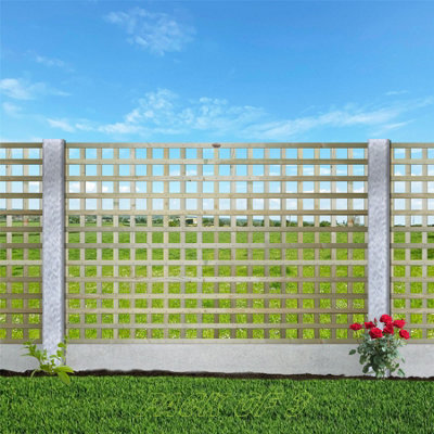 Premier Garden Supplies 3x Width: 6ft x Height: 4ft Flat Top Square ...