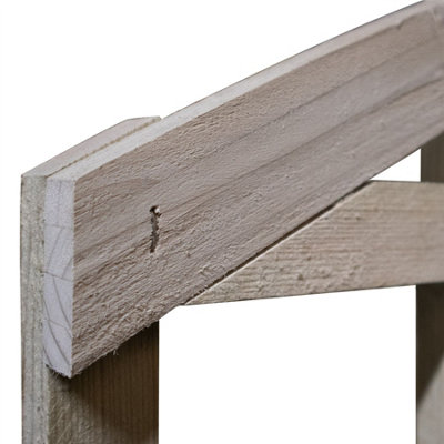 Premier Garden Supplies 4x Width: 6ft x Height: 1ft Arch Top Square ...