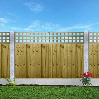 Premier Garden Supplies 4x Width: 6ft x Height: 1ft Flat Top Square ...