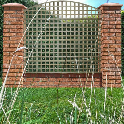 Premier Garden Supplies 4x Width: 6ft x Height: 5ft Arch Top Square ...