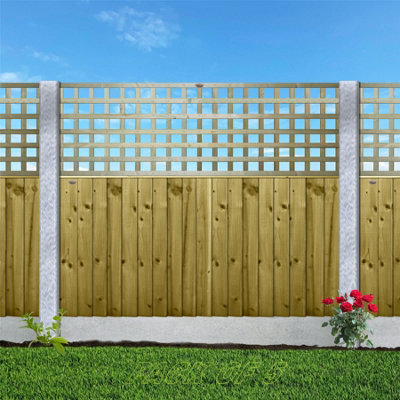 Premier Garden Supplies 5x Width: 6ft x Height: 2ft Flat Top Square ...